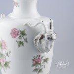 Vase with Goat Head - Queen Victoria Platinum - Herend Experts