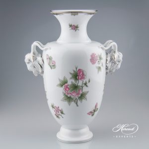 Vase with Goat Head - Queen Victoria Platinum - Herend Experts
