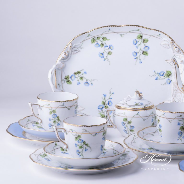 Coffee Set for Four People - Morning Glory / Nyon - Herend Experts