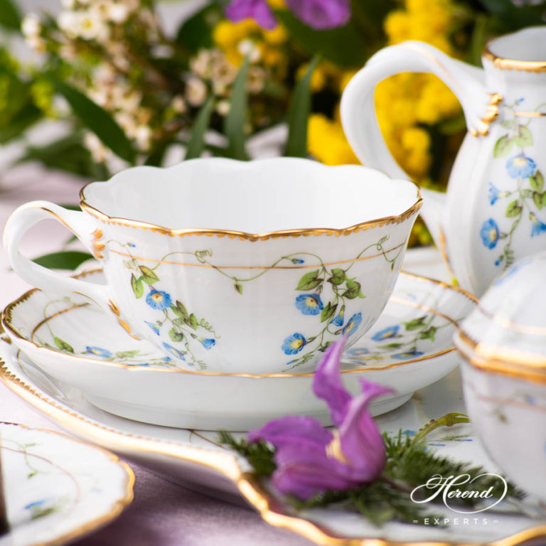 Tea Cup with Double Handles - Special Shape - Morning Glory / Nyon ...