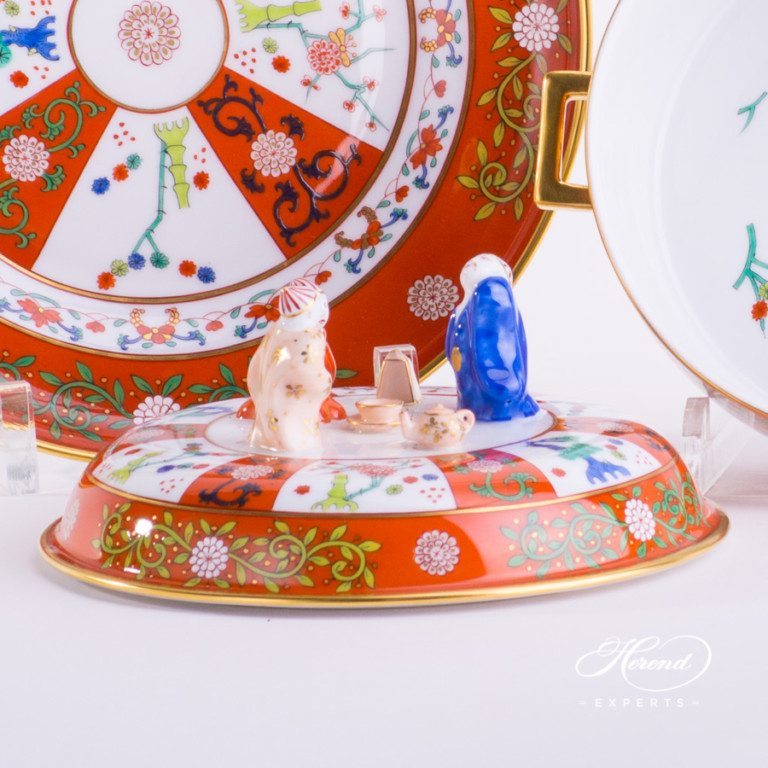 Tea Caddy - Godollo - Red Dynasty - Herend Experts