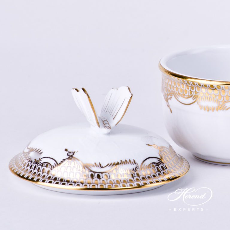 Sugar Basin - Gold Fish Scale - Herend Experts