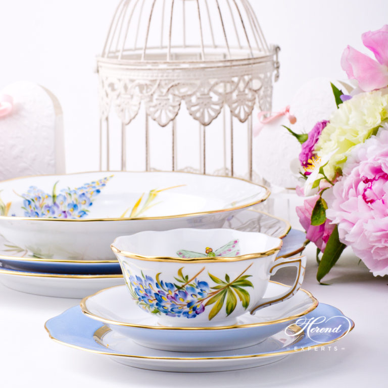 Tea Cup - American Wildflowers / Texas Bluebonnet - Herend Experts