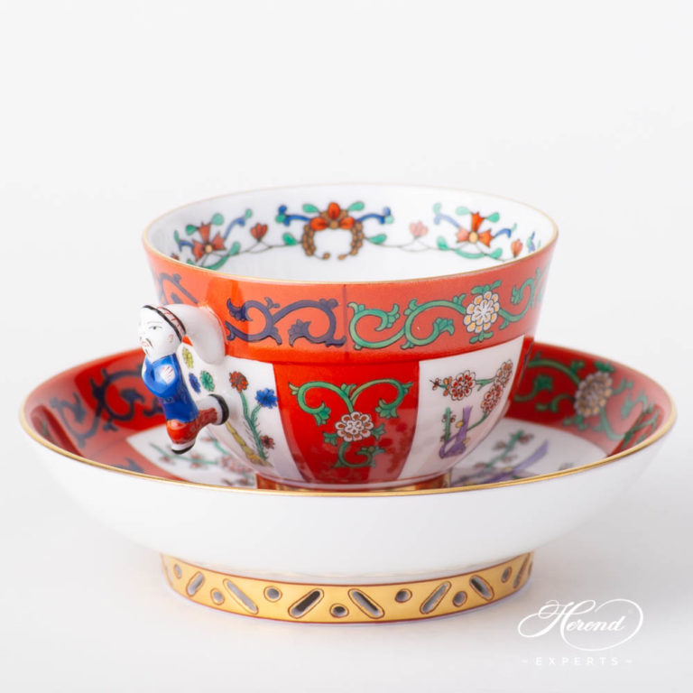 Coffee Cup / Demitasse - Godollo - Red Dynasty - Herend Experts