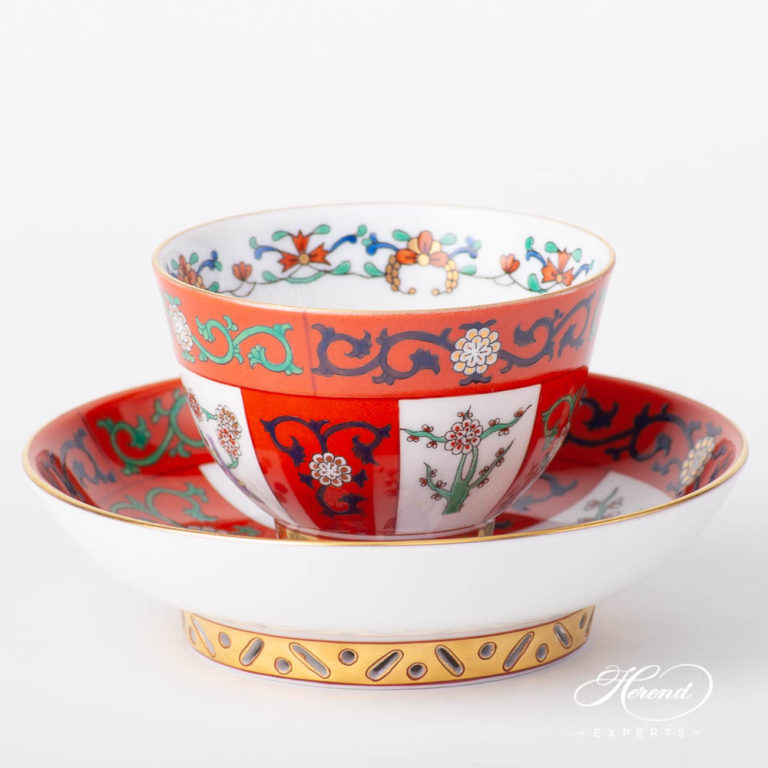 Coffee Cup / Demitasse - Godollo - Red Dynasty - Herend Experts