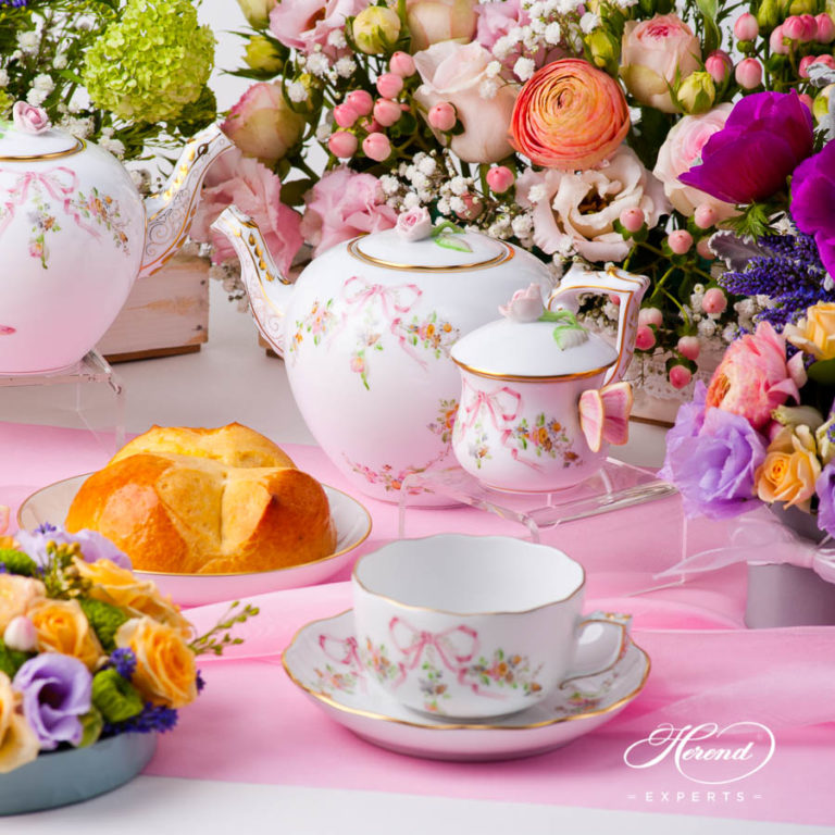Tea Cup w. Saucer - Eden Pink - Herend Experts