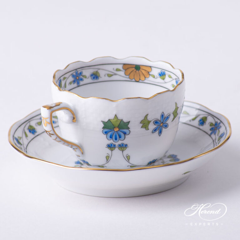Coffee Cup - Demitasse - Blue Summer Field Flowers - Herend Experts