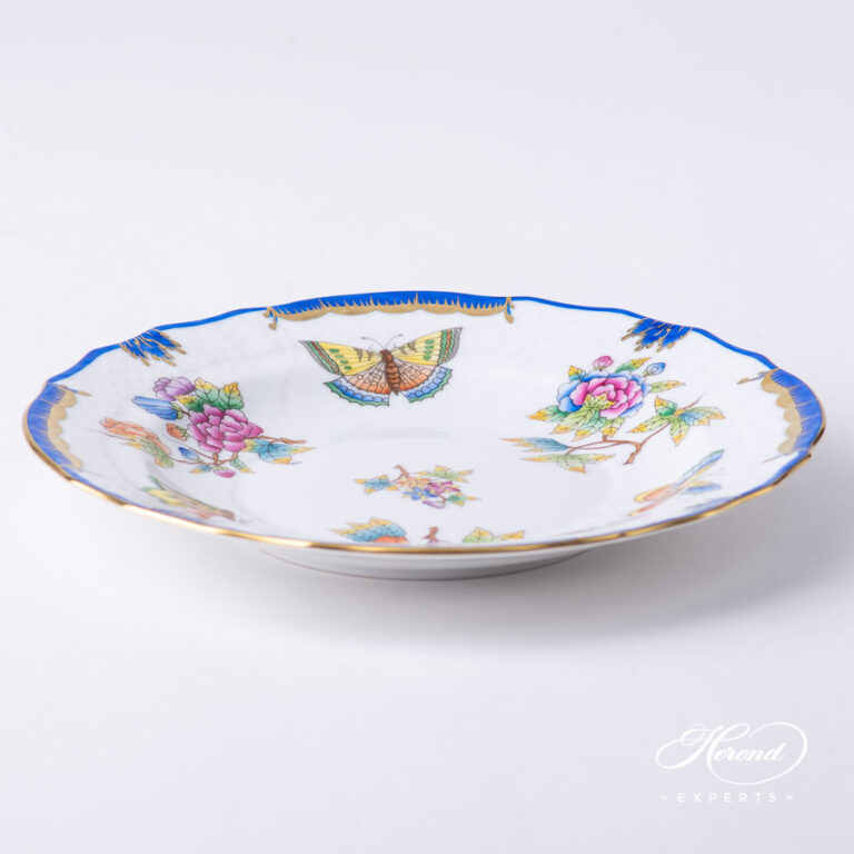 Dessert / Salad Plate - Queen Victoria Navy Blue Edge - Herend Experts