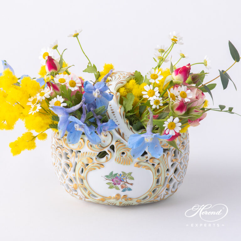 Basket, openwork - Queen Victoria - VBA - Herend Experts