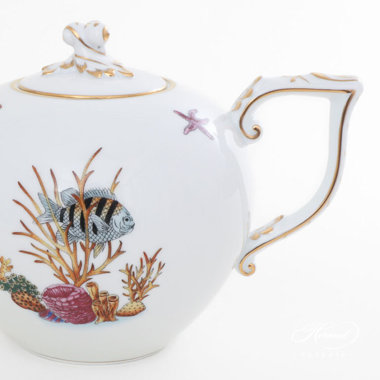 Teapot - Large - Bermuda Fishes - Herend Experts