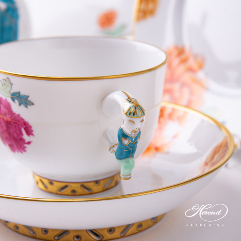 Tea Set for Two People - Pink Peony - Herend Experts