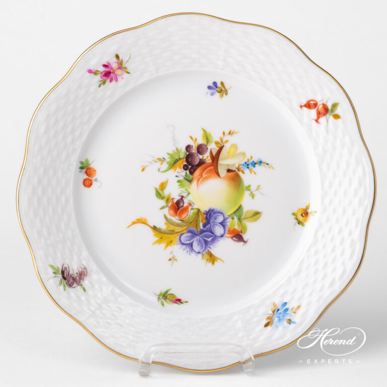 Dessert Plate, medium - Fruits-CFR #12 - Herend Experts